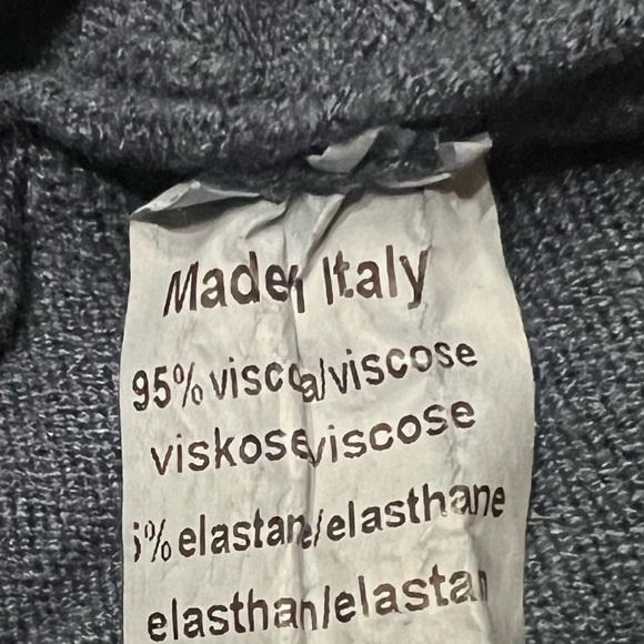 Venti6 | Sweaters | Venti 6 Blue Viscose Drapery Ribbed Turtleneck Long ...